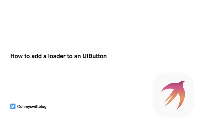 How To Add A Loader To An Uibutton 